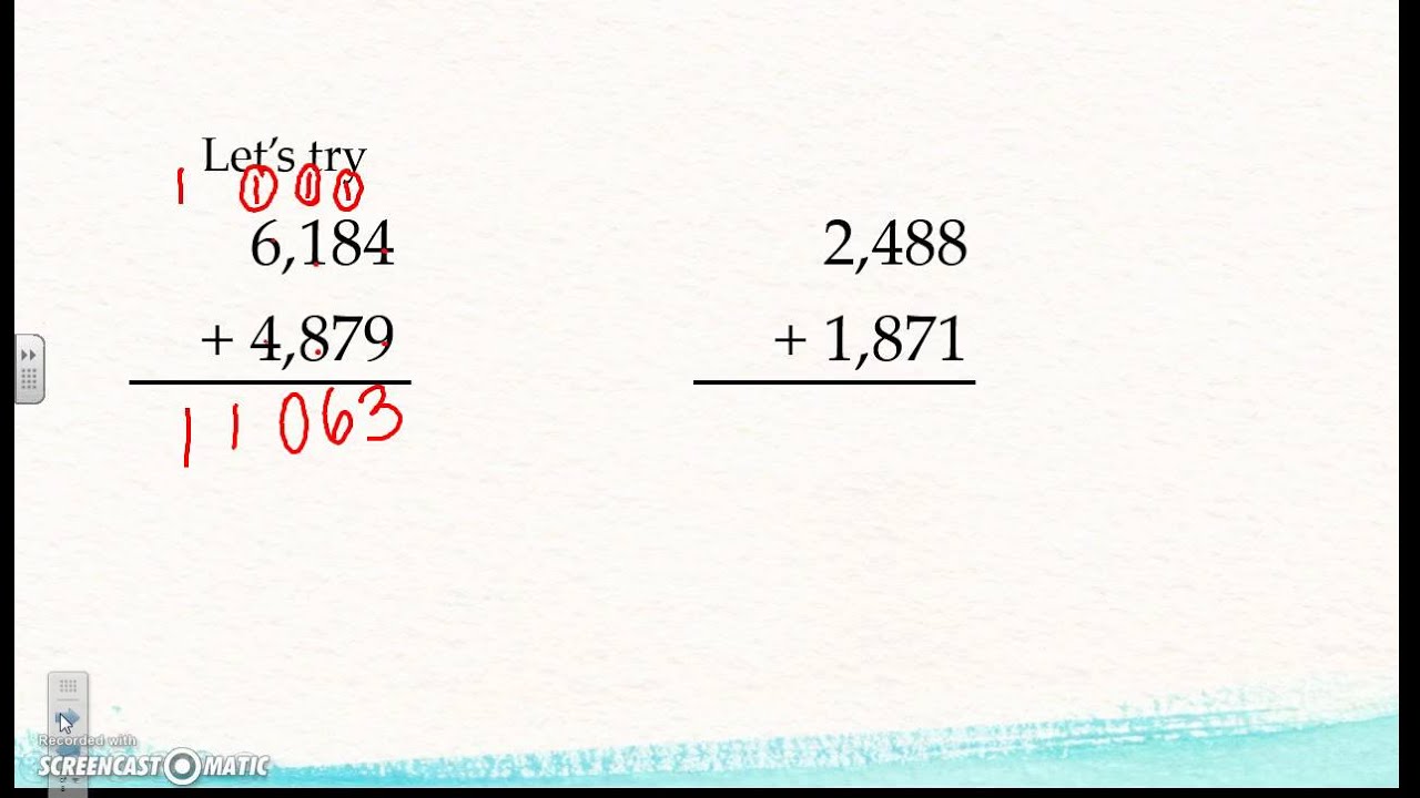 Adding Multi Digit Whole Numbers YouTube Adding Multi Digit Whole Numbers YouTube