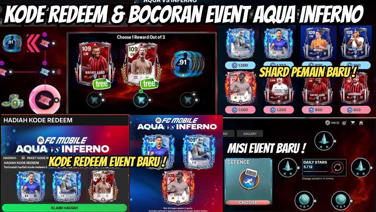 KODE REDEEM BARU & BOCORAN PEMAIN AQUA INFERNO BAHAS DETAIL EVENT ADA ...