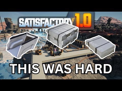 Making a starter Aluminum factory In Satisfactory 1.0 - YouTube