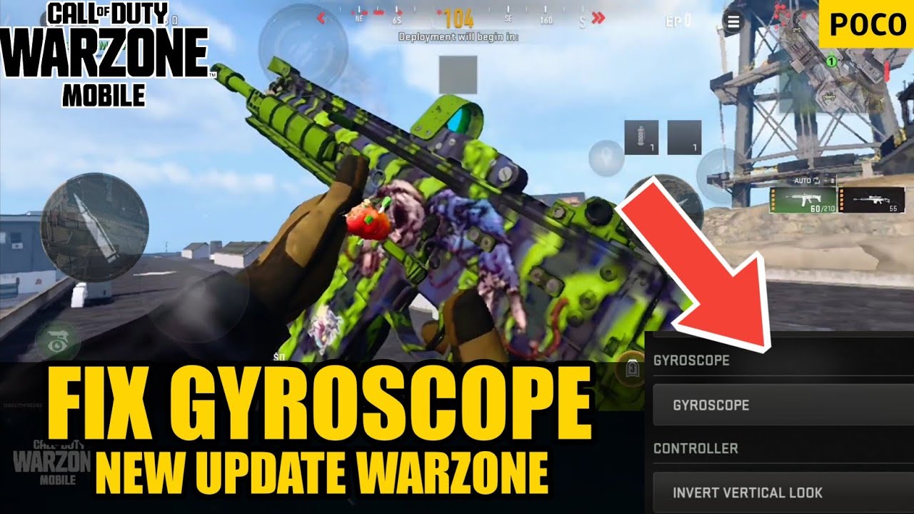 WARZONE MOBILE NEW UPDATE SEASON 1 FIX GYROSCOPE SETTING - YouTube