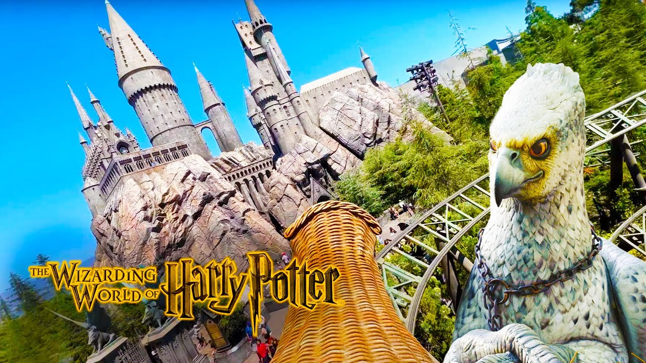 Harry Potter Ride - Flight of the hippogriff [4K] - Universal Studios ...