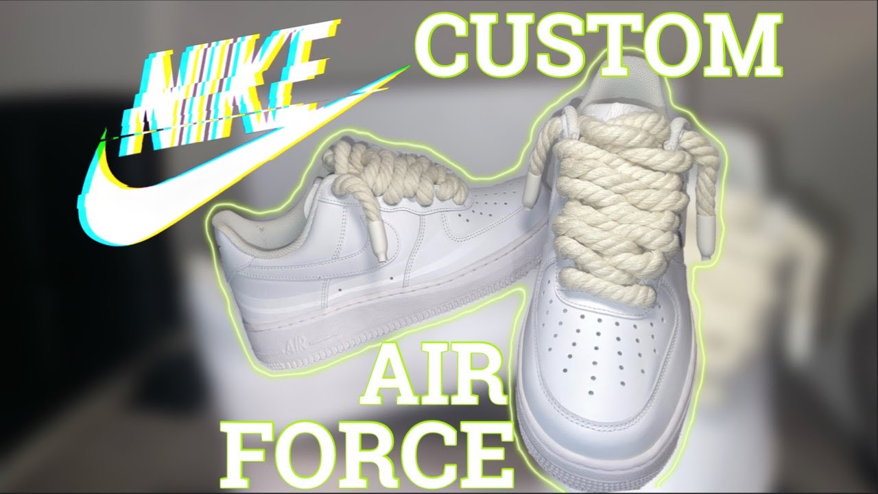 ROPE LACES ON AF1s🔥 **TUTORIAL!** - YouTube