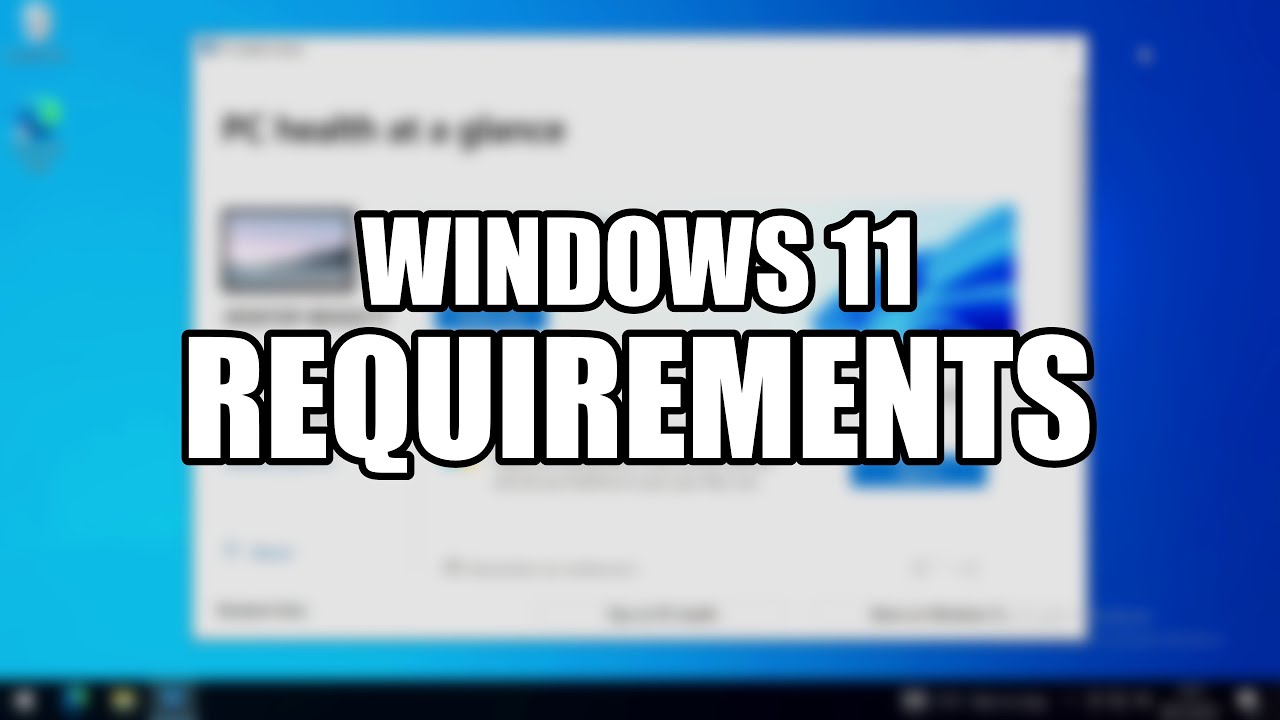Requirements For Windows 11