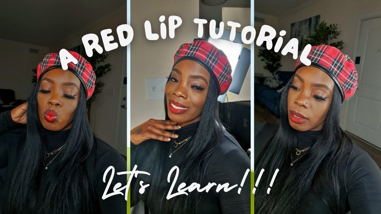 A Red Lip Tutorial!!!! - YouTube