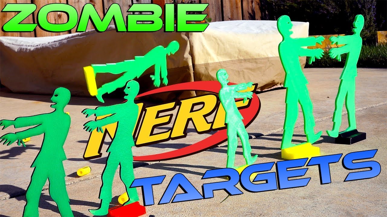 Zombie Nerf Targets? Toy Targets Review! - YouTube