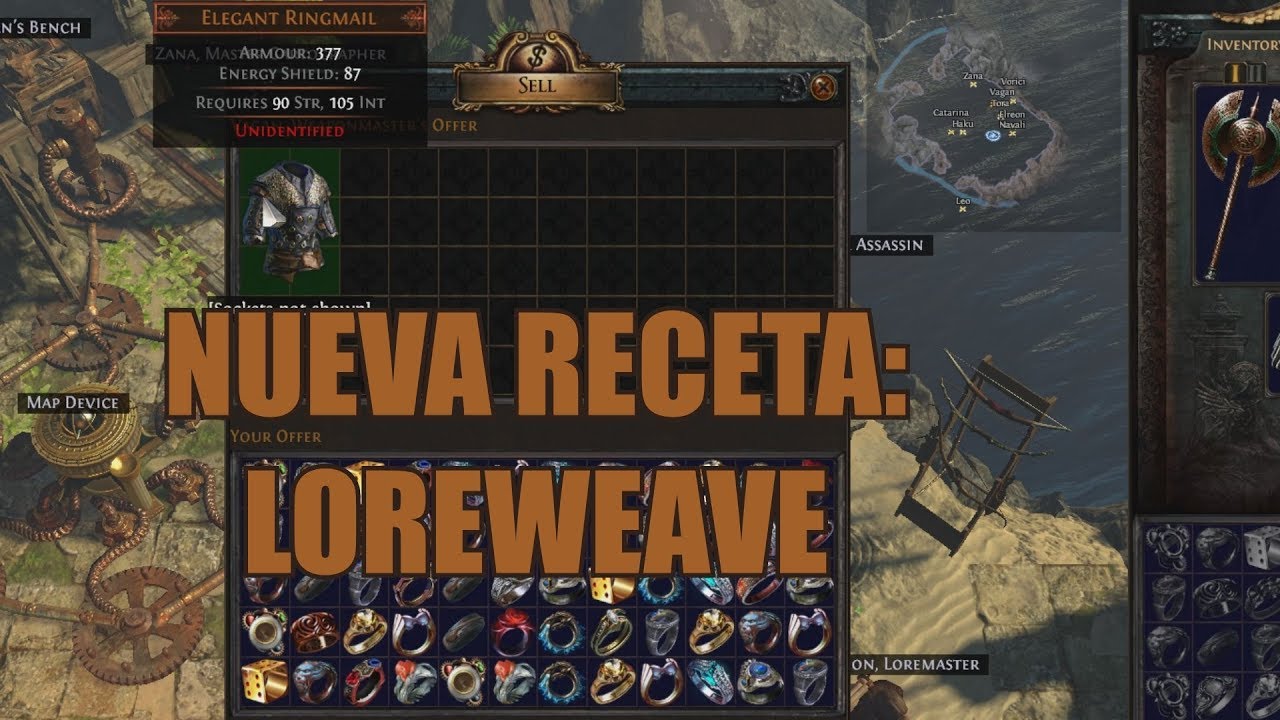 PoE - Nueva receta: Loreweave - YouTube