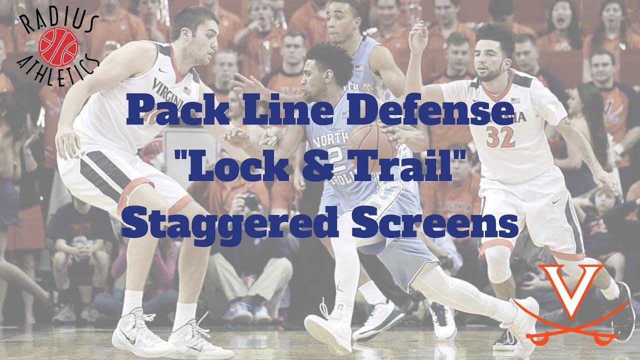 Virginia Cavaliers - Pack Line Defense - "Lock & Trail Staggered ...