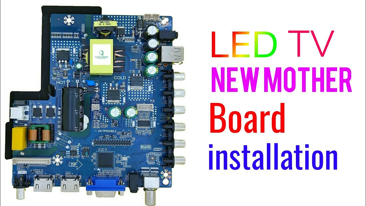 LED TV New Board installation Very Simple,Led tv repair step by step ...
