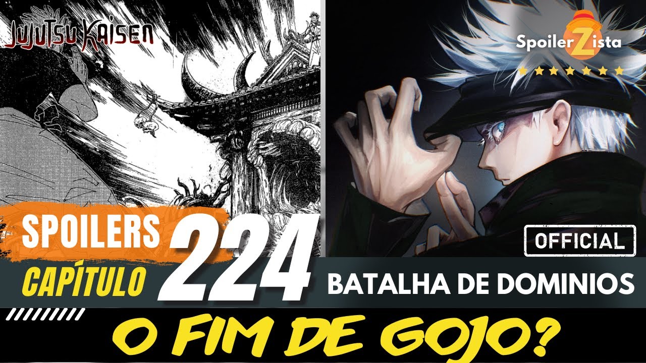 JUJUTSU KAISEN SPOILERS CAPÍTULO 225 - BATALHA DE DOMINIOS.... FIM DE ...