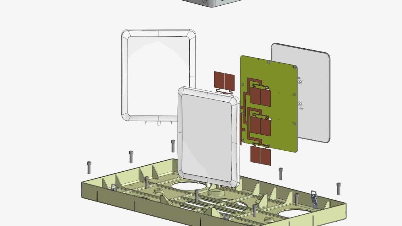 Solidworks Animation: Wi-Fi base station - YouTube