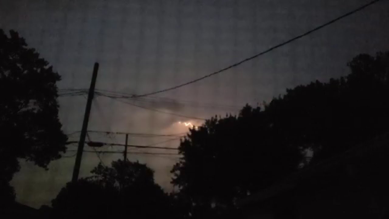 June 20th, 2021 thunderstorm from 9:17:03 to 9:50:14 PM EDT West and ...