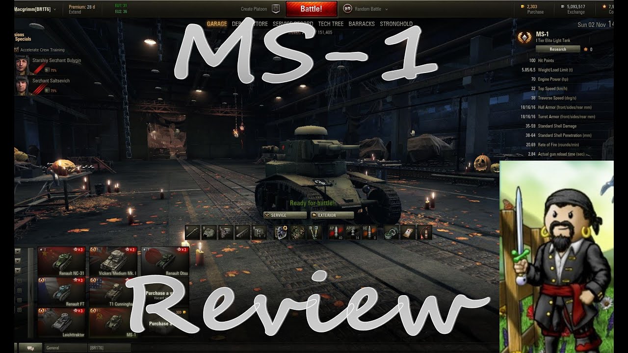 World of Tanks - MS1 - Review - YouTube