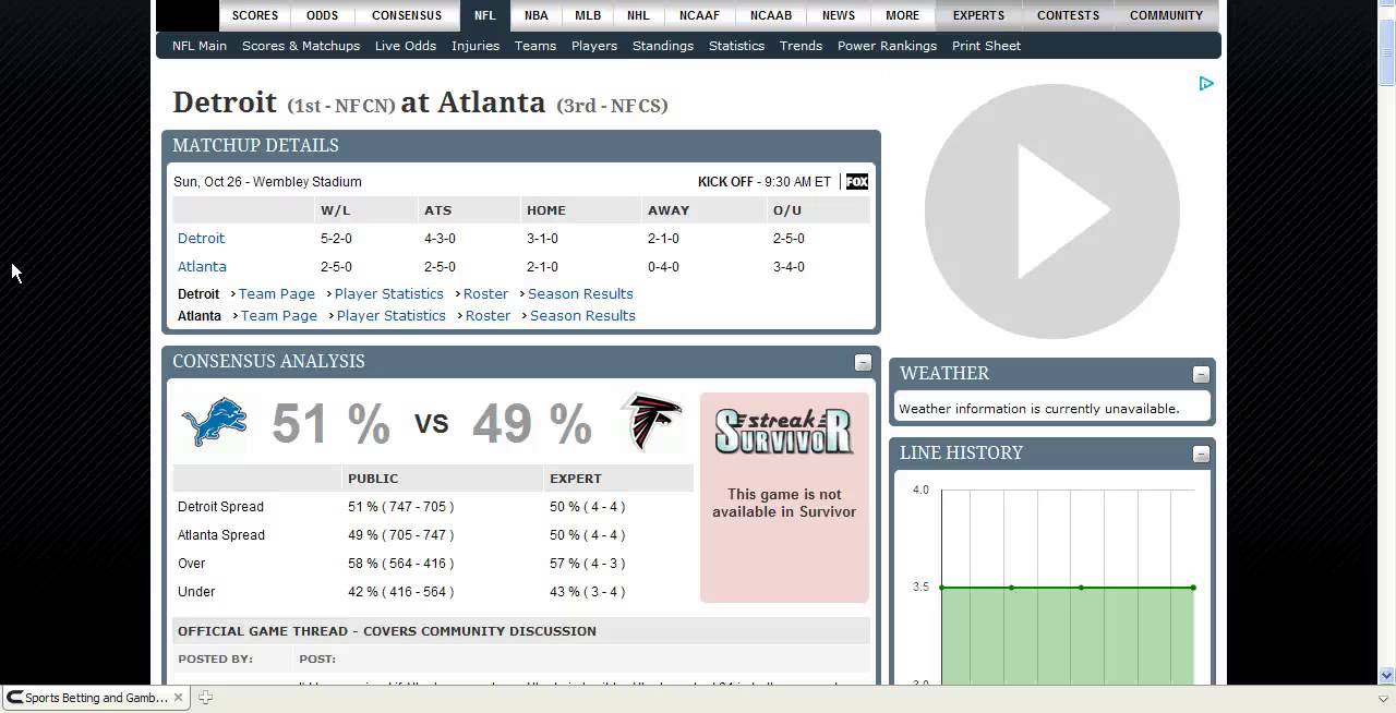 2014 NFL Kelly Betting Week 8 @buffaloholdem - YouTube