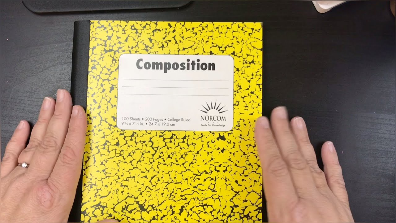 How To Decorate A Composition Book Mixed Media YouTube How To Decorate A Composition Book Mixed Media YouTube