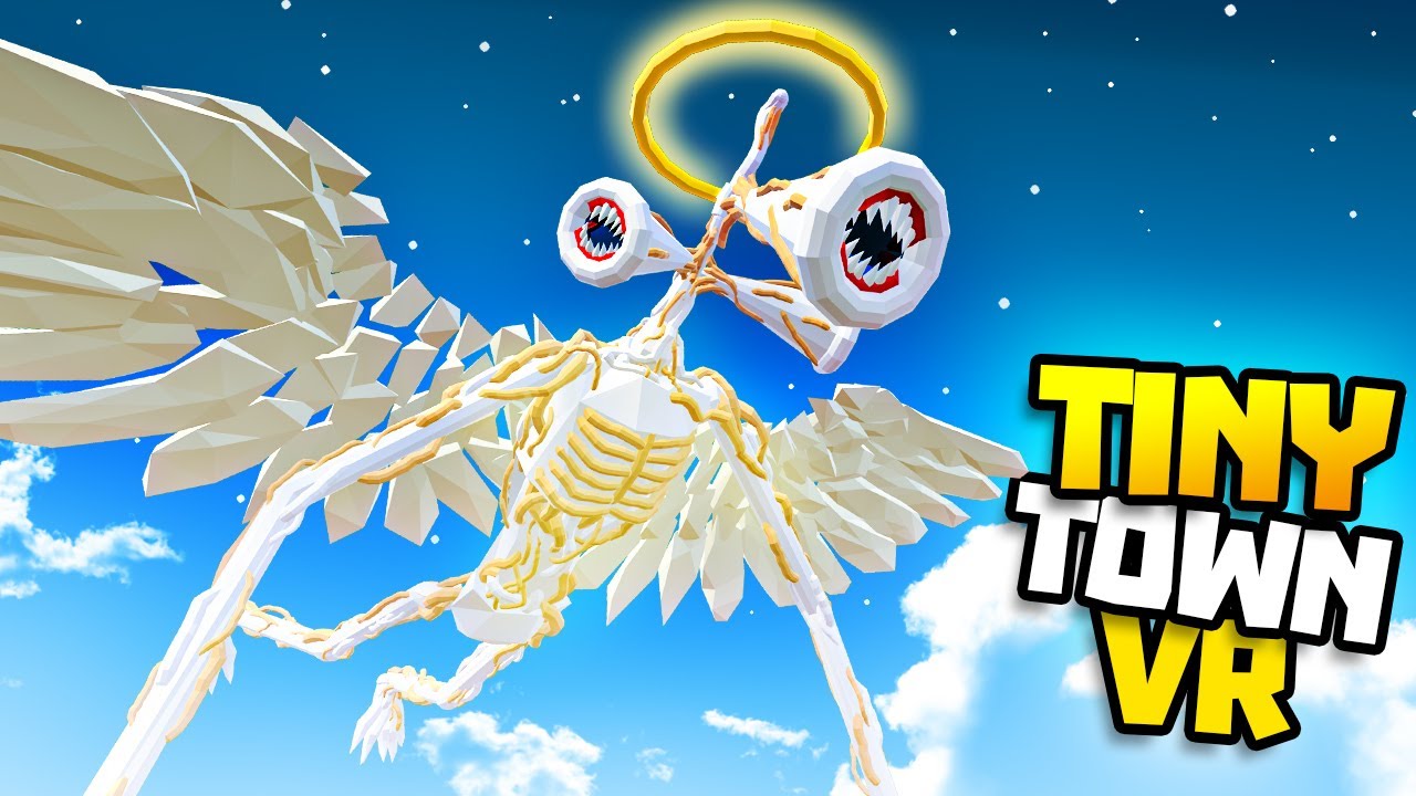 The HOLY GOD SIREN HEAD is Summoned by a Ritual - Tiny Town VR - YouTube
