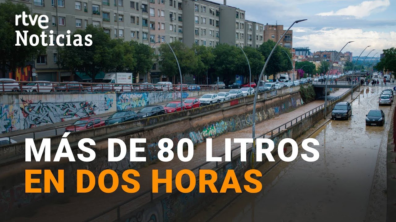 LLUVIAS: Las fuertes TORMENTAS en CATALUÑA dejan en TERRASSA la peor ...