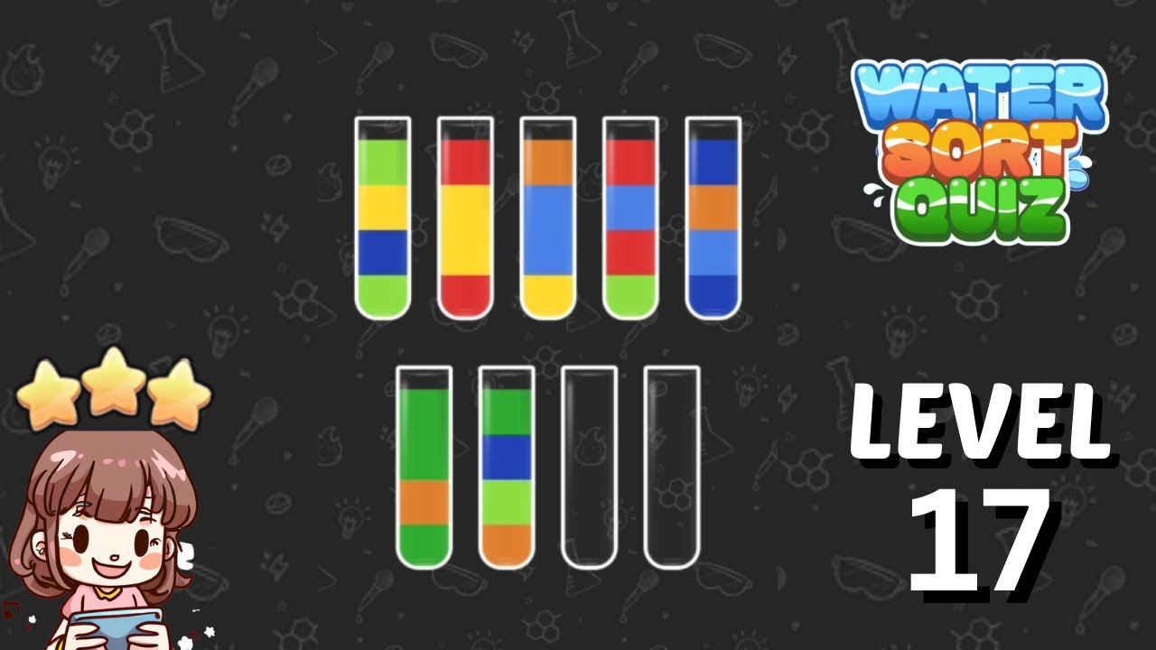 Water Sort Quiz Level 17 Solution Walkthrough 🧪 - YouTube