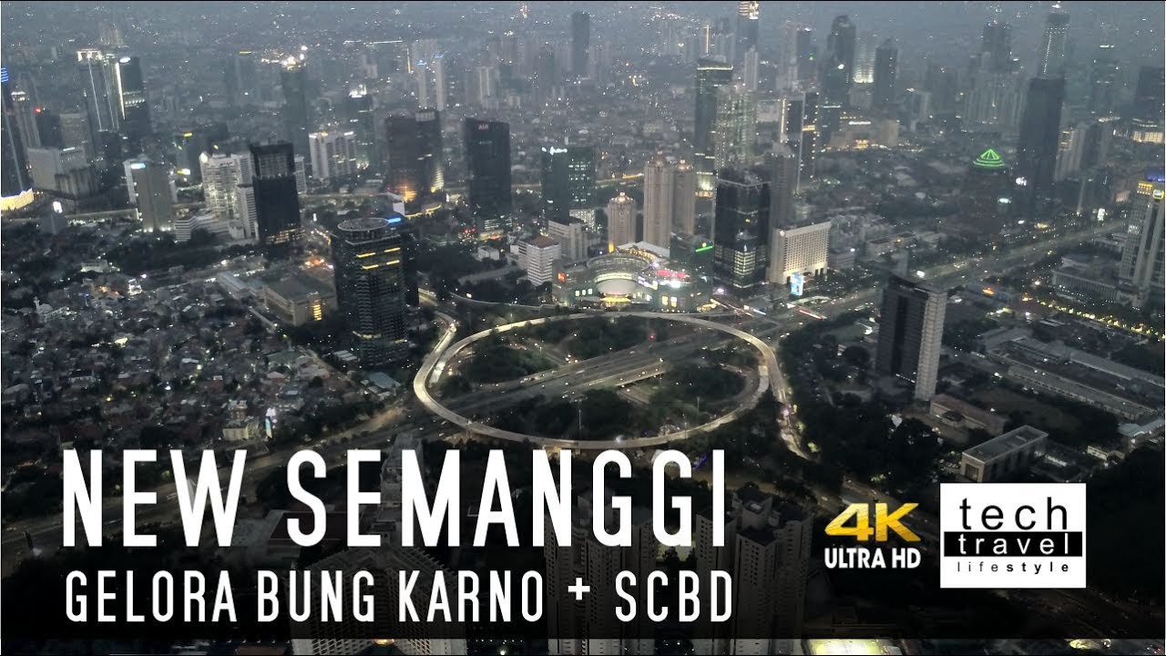 [4K] NEW Semanggi - Gelora Bung Karno - SCBD - Night Drone View - YouTube