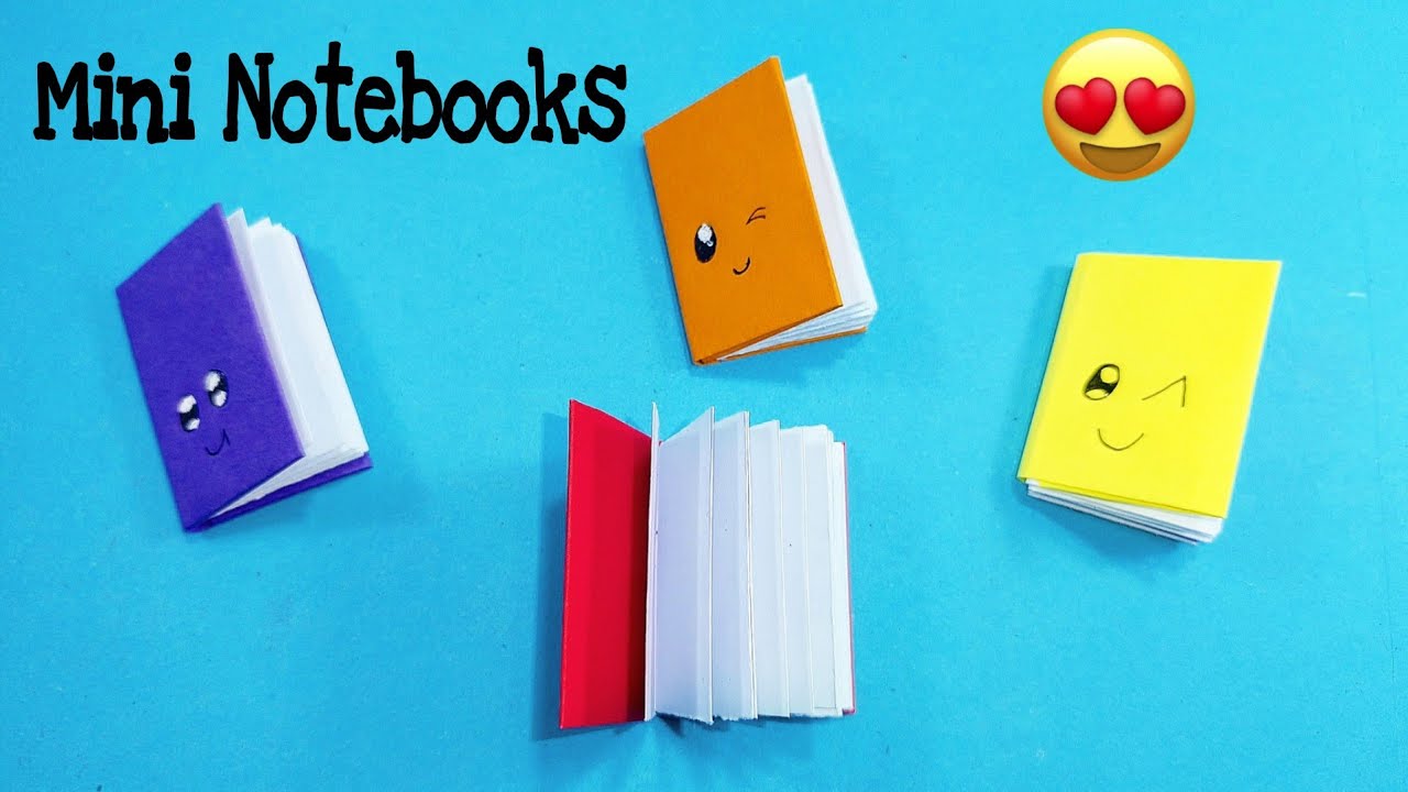 DIY MINI NOTEBOOKS ONE SHEET OF PAPER - DIY BACK TO SCHOOL - YouTube