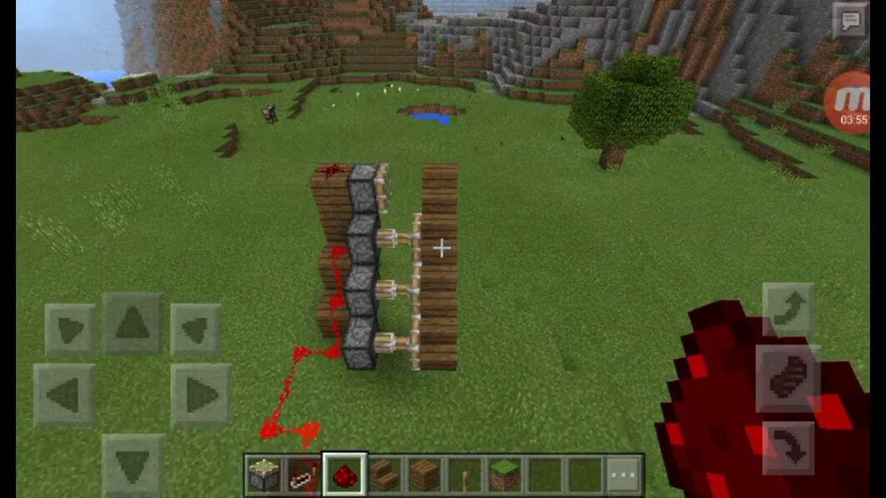 (minecraft pe) how to make a hidden piston staircase - YouTube
