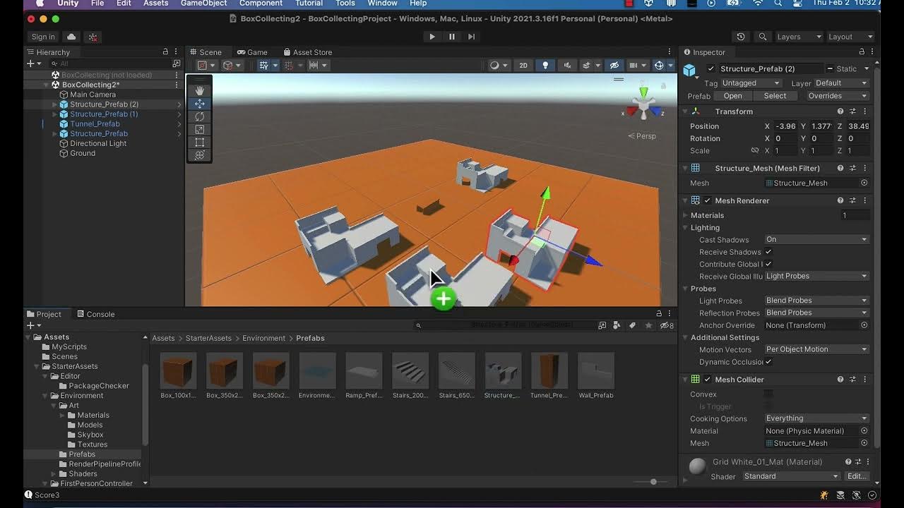 Unity Box Collecting Part 11- Build & Add a 2nd Level - YouTube