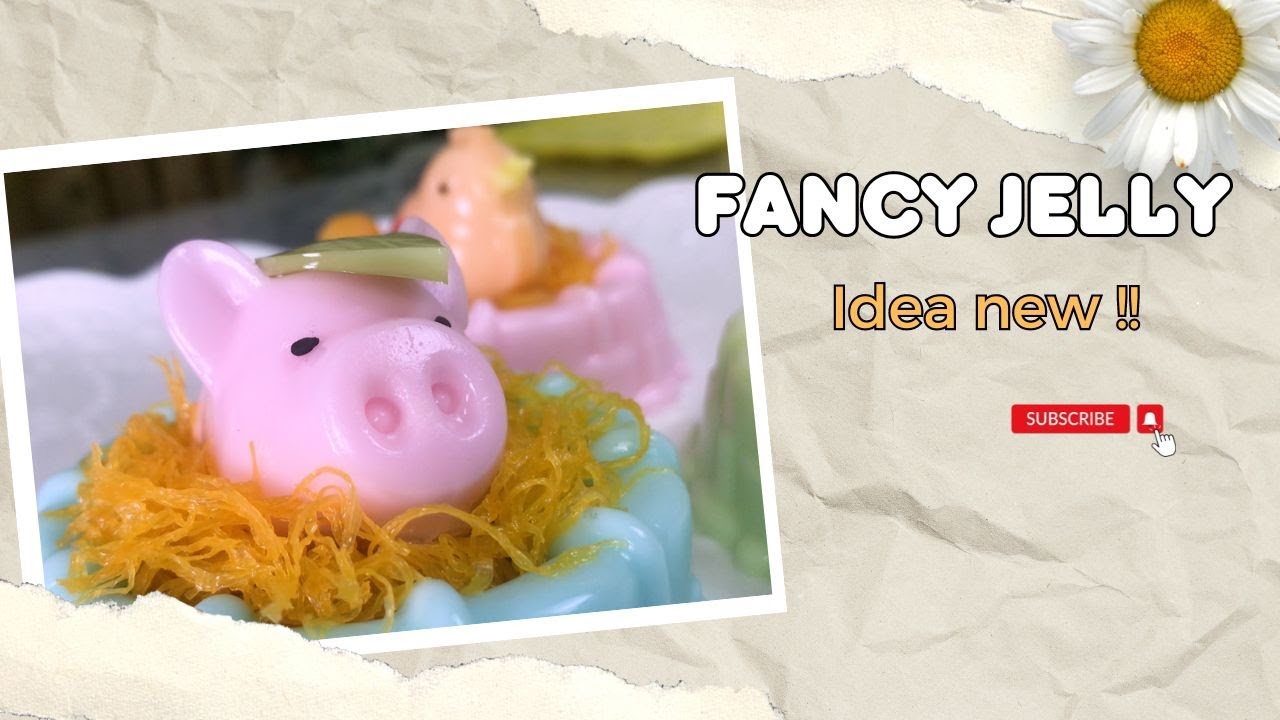 Jelly fancy Coconut jelly Thai dessert - YouTube