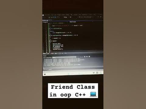 Friend class in oop C++ - YouTube