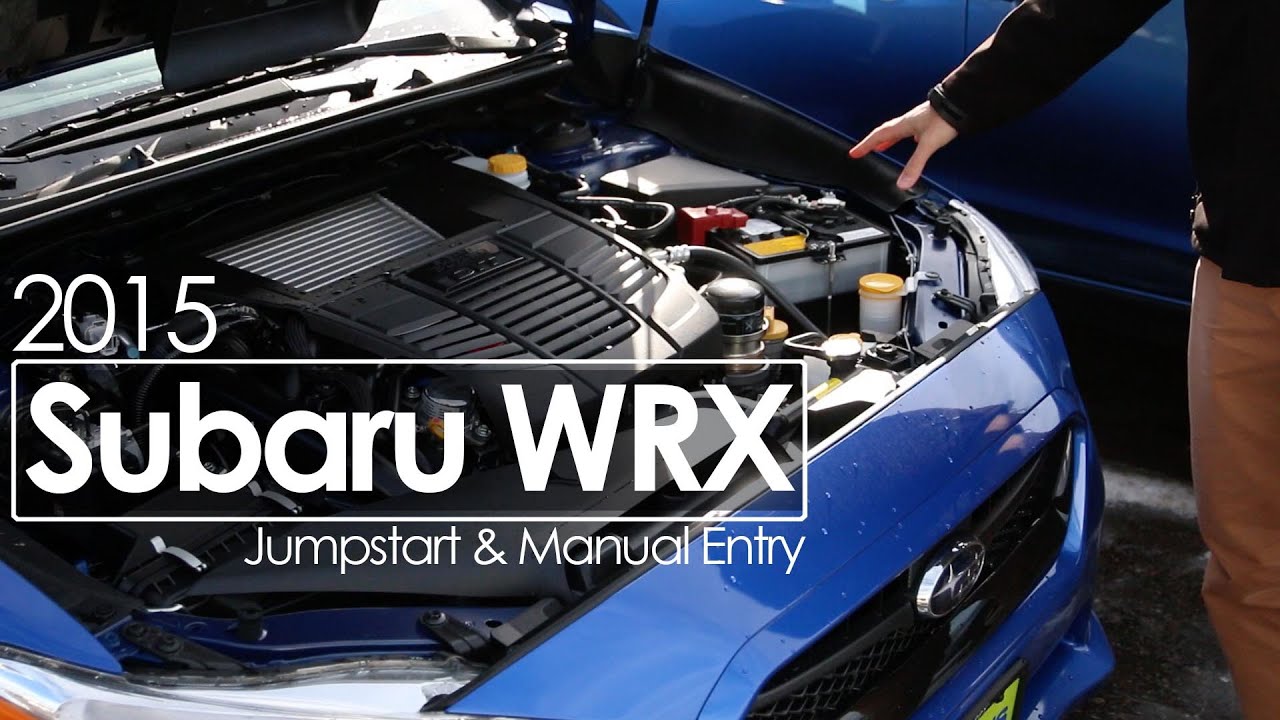 2015 WRX Battery | Jumpstart & Manual Entry - YouTube