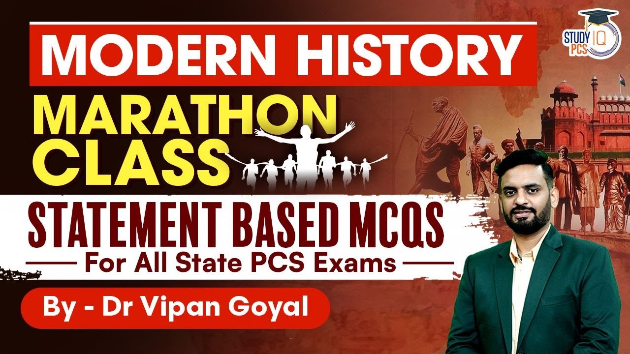 Modern History Marathon Class for State PCS l History MCQs by Dr Vipan ...