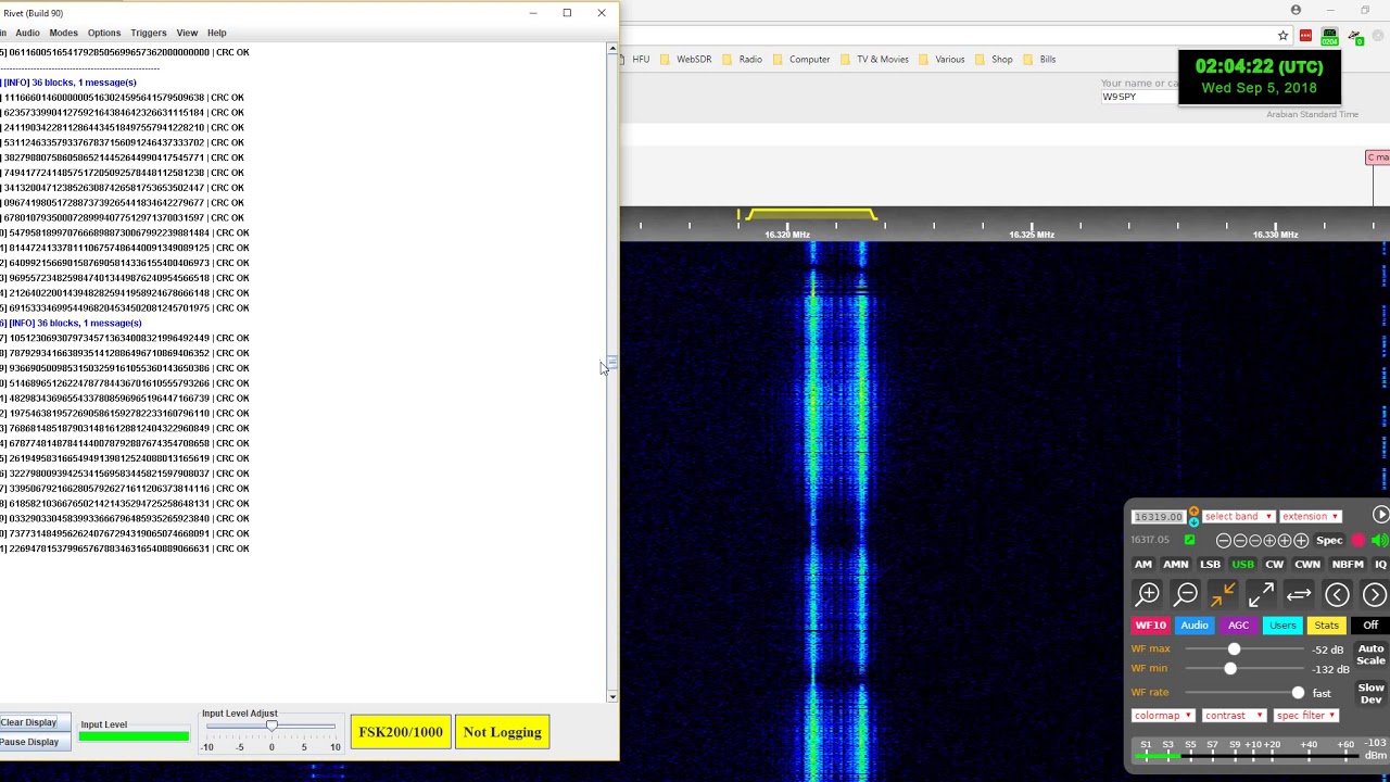Russian F06 RTTY/FSK number station at 16319 kHz - YouTube