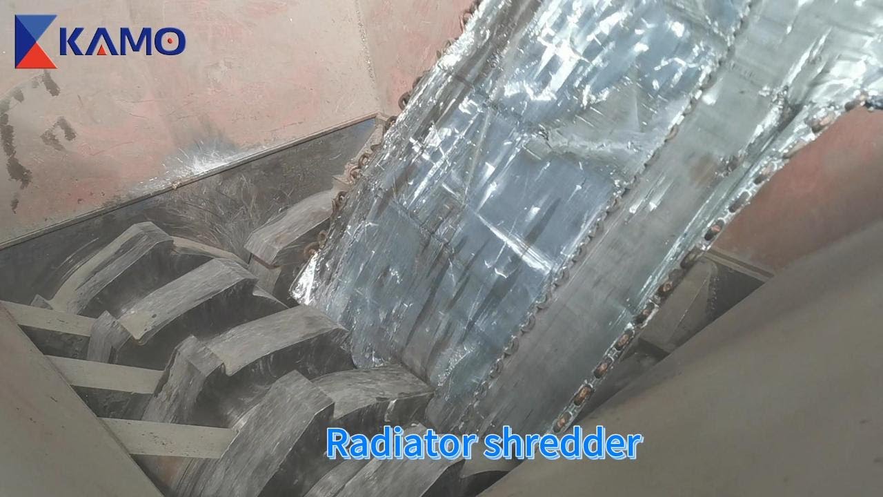 Radiator Shredder Shredding Copper And Aluminum Water Tanks Machine ...