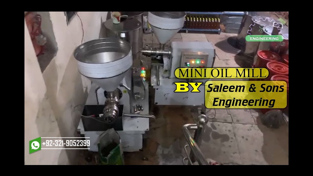 Cold Oil Expeller | Mini Oil Mill | Oil Mill installation| How to start ...