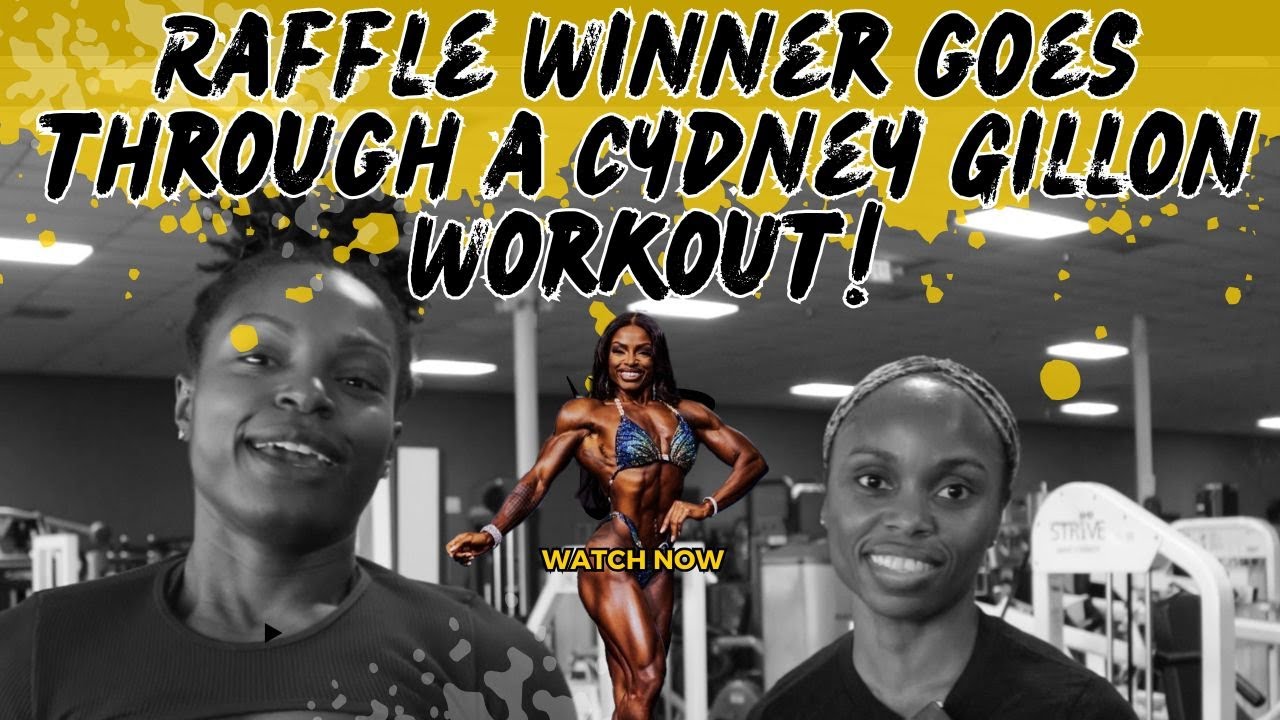 NPC Cydney Gillon Peach Classic Raffle Winner Endures Olympia Glute Day ...