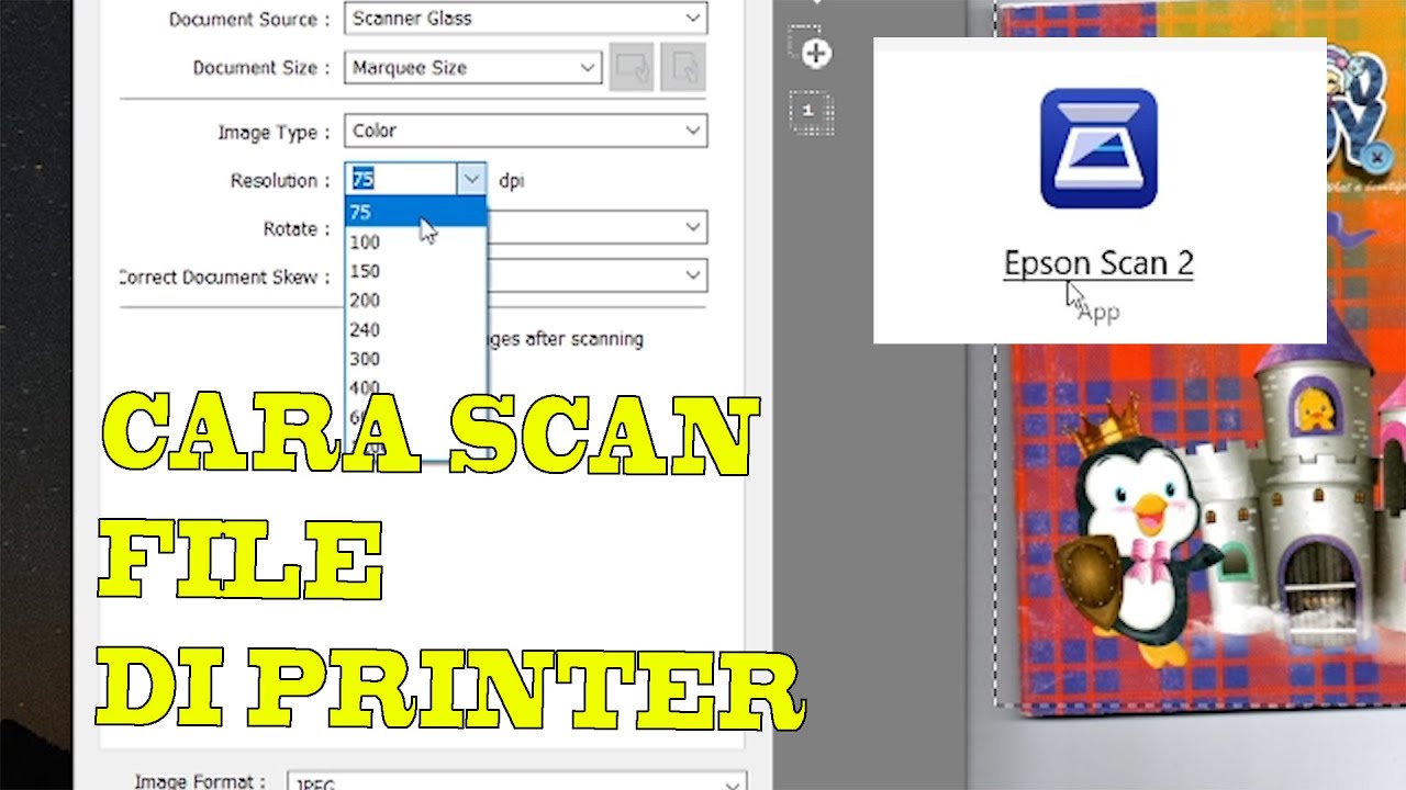 CARA SCAN FILE DI PRINTER - YouTube