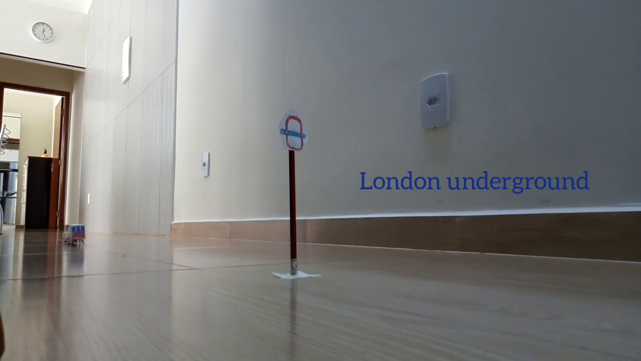 papercraft London underground train thunders through blackville station ...