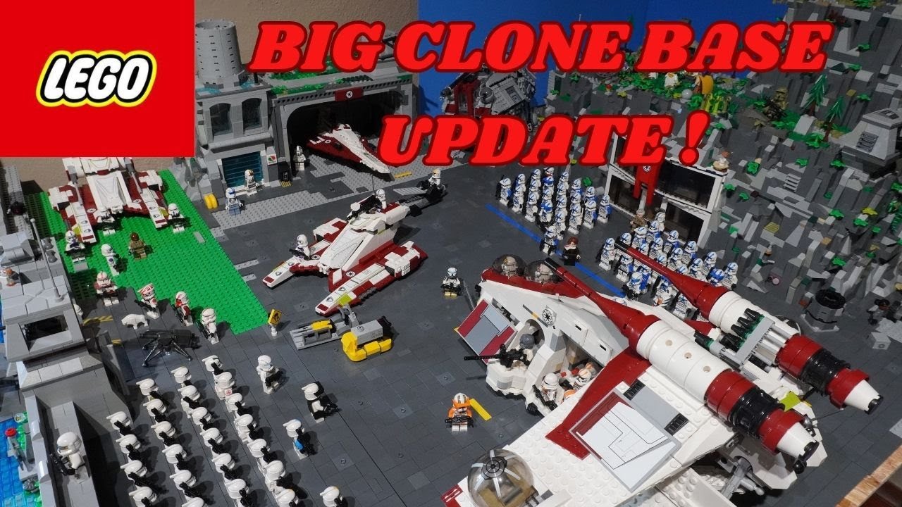 HUGE LEGO Clone base update! Clone army build and Base MOC - YouTube
