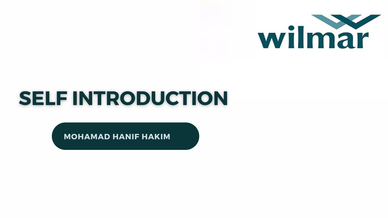 Specialist Trainee - Wilmar Group - Mohamad Hanif Hakim - YouTube