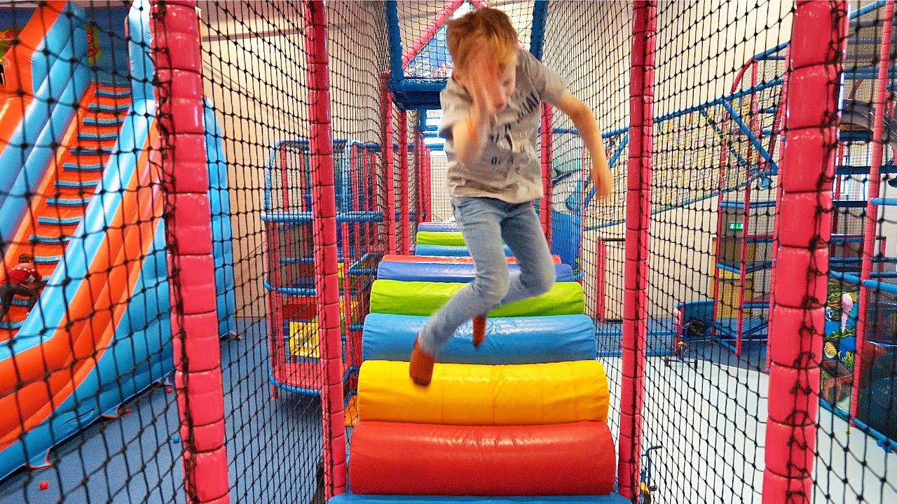 Indoor Playground Fun for Kids at Stella's Lekland (family fun) - YouTube
