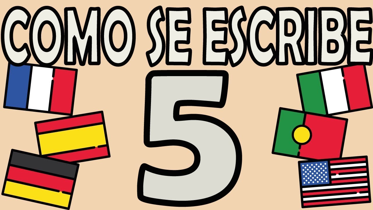 Como se Escribe el Número 5 - YouTube