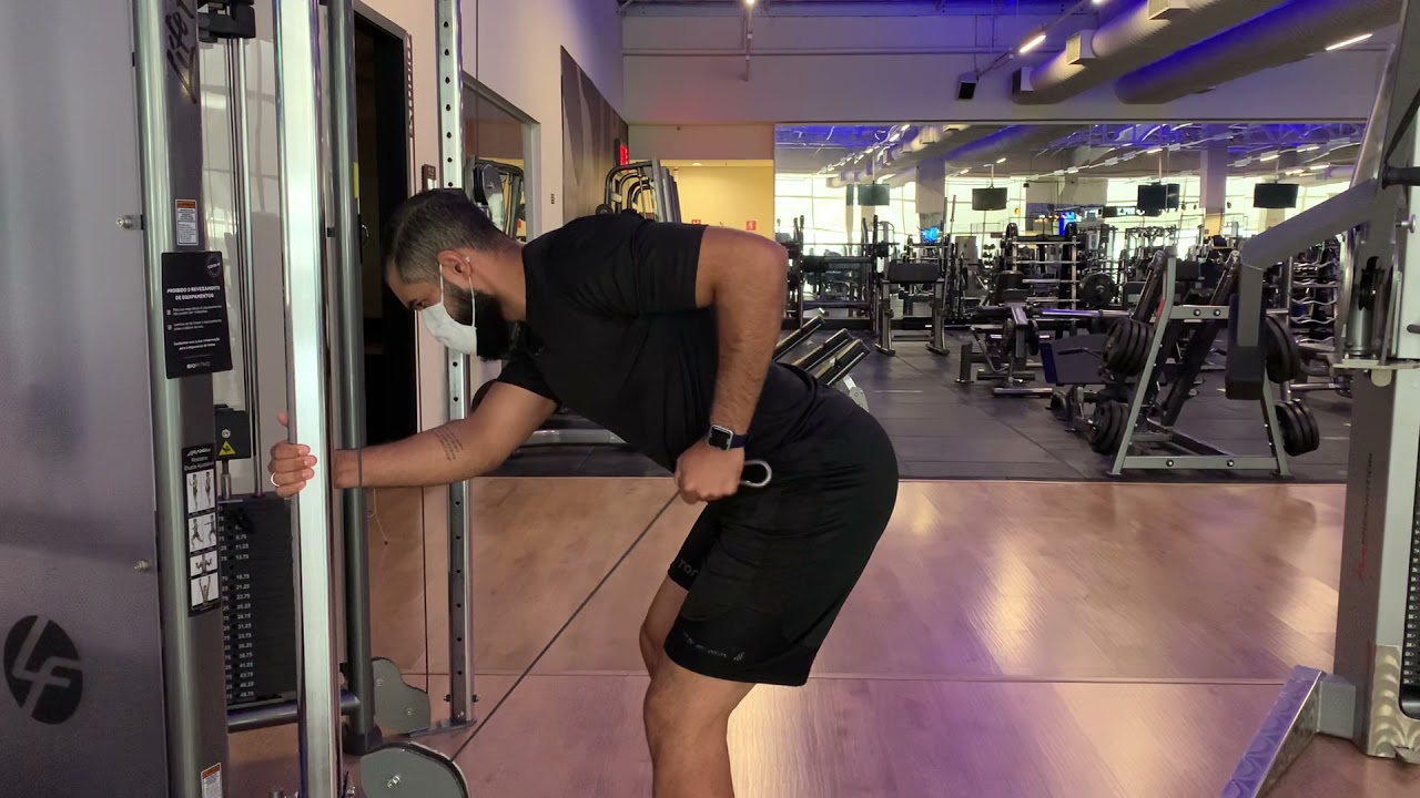 Tríceps Kick Back Polia - YouTube