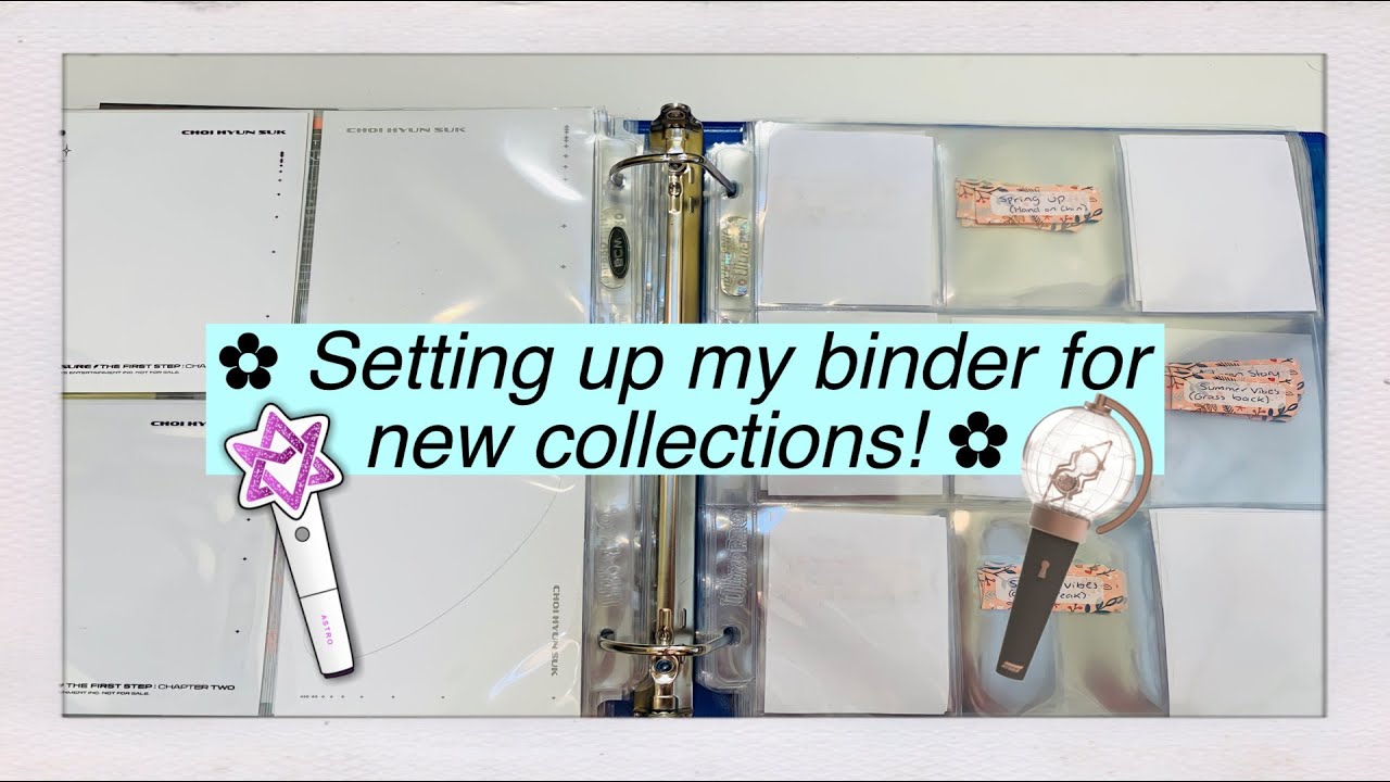 Collecting two new groups! 🎉 (Setting up my binder!) - YouTube