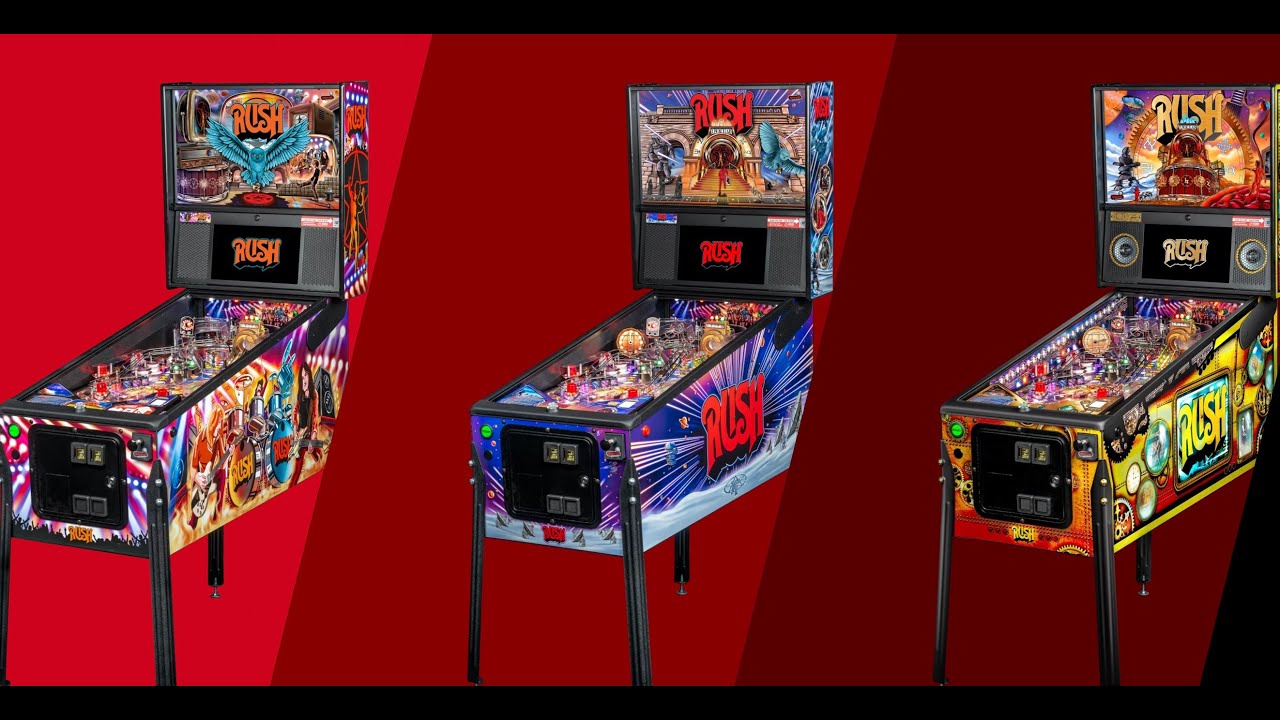 Three Rush Themed Pinball Machines Announced by Stern Pinball - YouTube