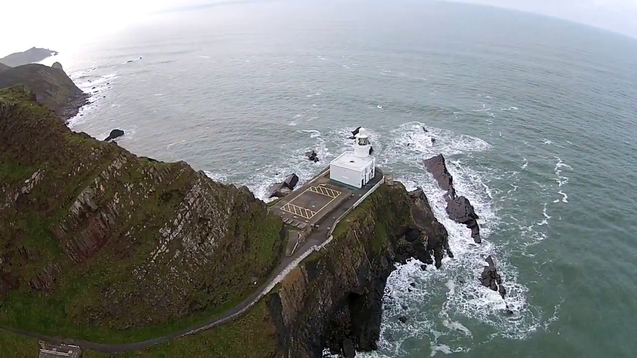 Hartland Lighthouse and Hartland Point - YouTube