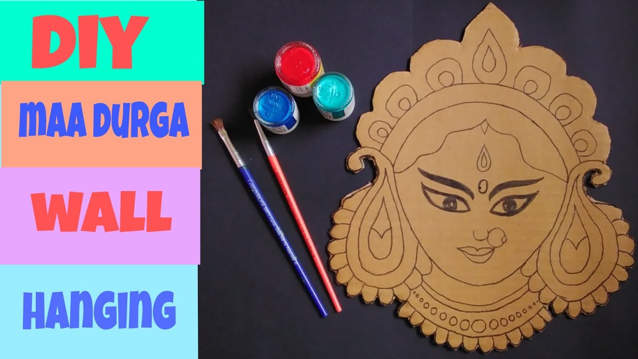 Diy maa durga wall hanging | maa durga craft ideas| Navratri pooja ...