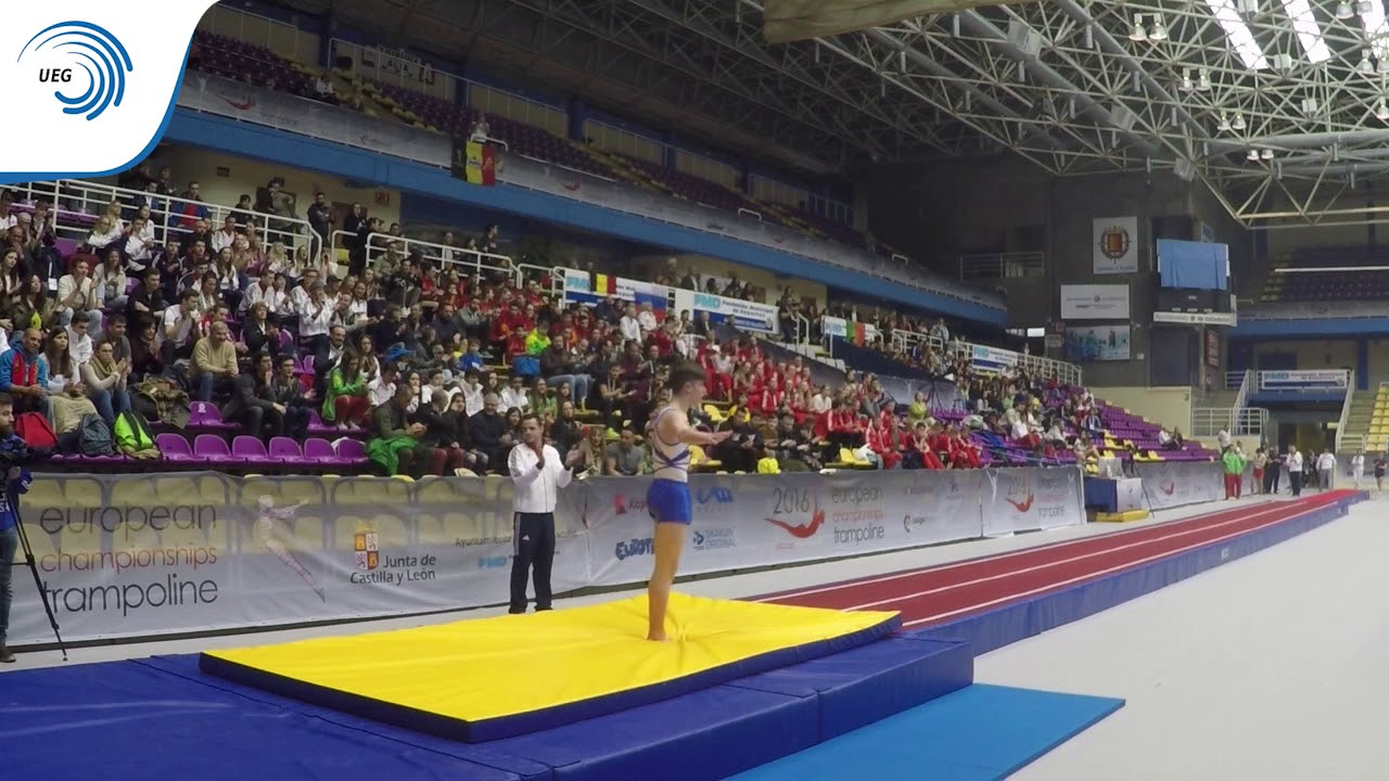 Jaydon PADDOCK (GBR) - 2016 Tumbling junior Europeans, final - YouTube