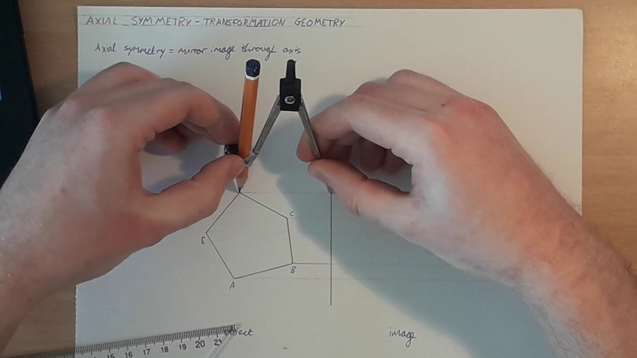 Axial symmetry - transformation geometry - YouTube