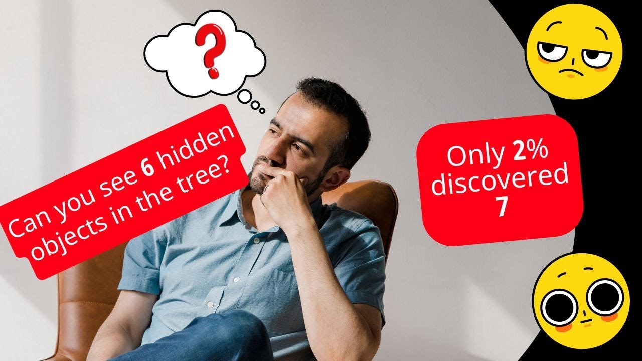Can you see 6 hidden objects in the tree? Only 2% discovered 7 - YouTube