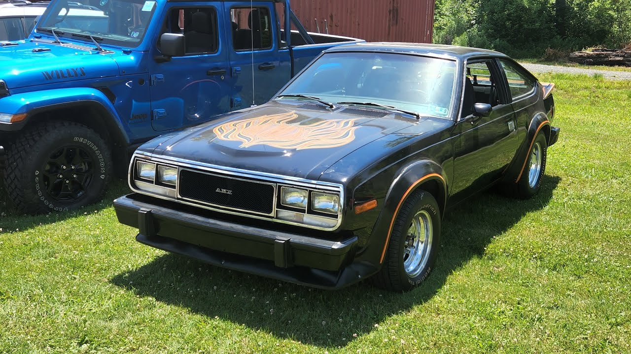 1979 AMC AMX at cruising speed. - YouTube