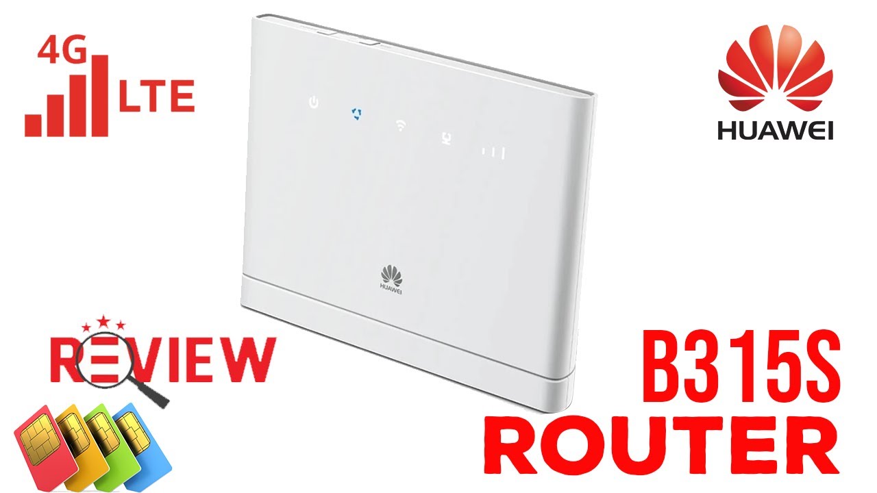 A Wifi Router With 4G LTE Sim Card Support | Huawei B315s 4G Router ...