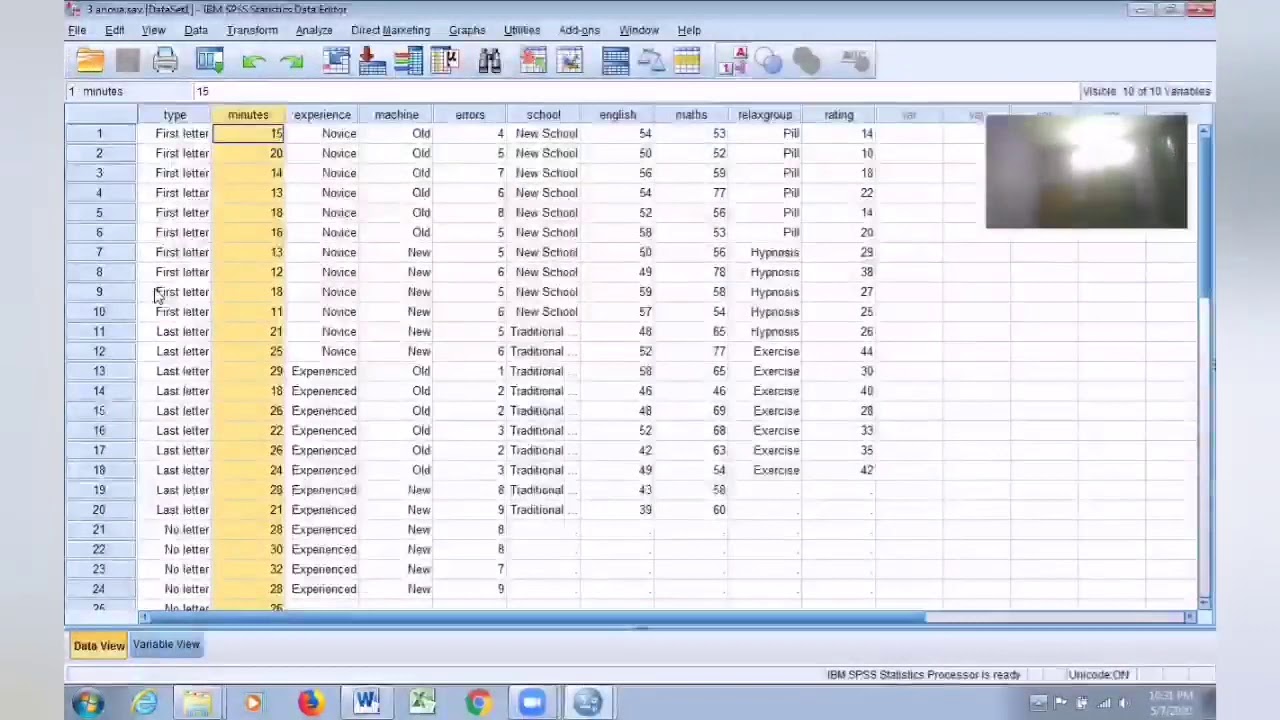 Session 3 - PARAMETRIC TESTS I and II - Part 2 - DATA ANALYSIS WITH ...